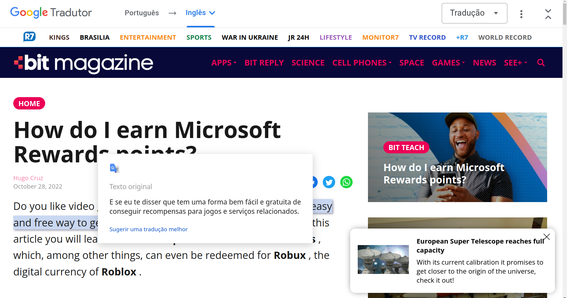 Confira nosso guia simples e rápido de como usar o Google Tradutor; vem com o Bit Magazine