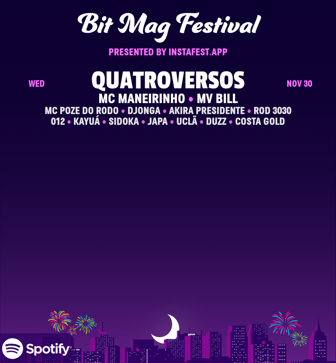 Instafest: aprenda como usar o app para criar line-up de festivais ...