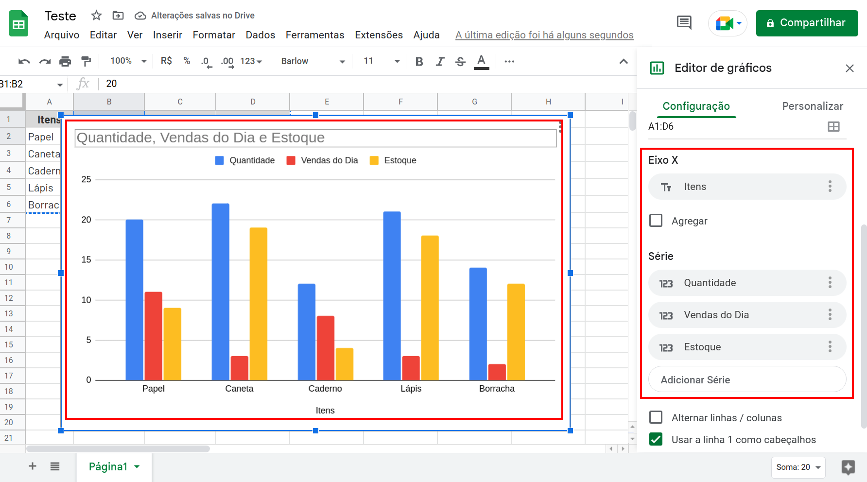 Como fazer um gráfico no Google Planilhas? - BIT magazine