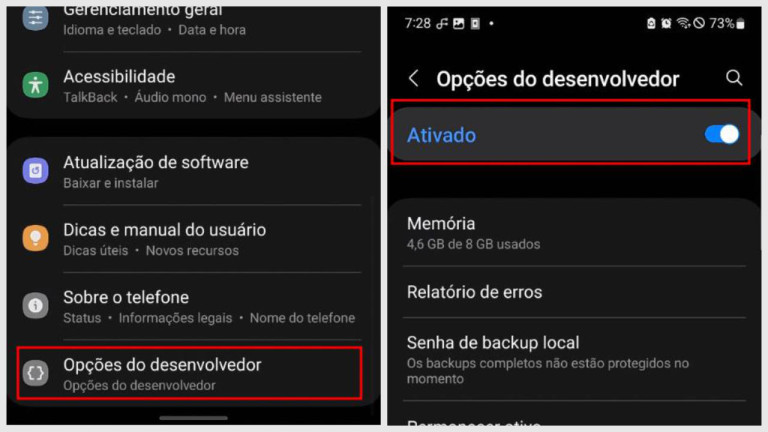 Como Desativar o Modo Desenvolvedor do Celular?